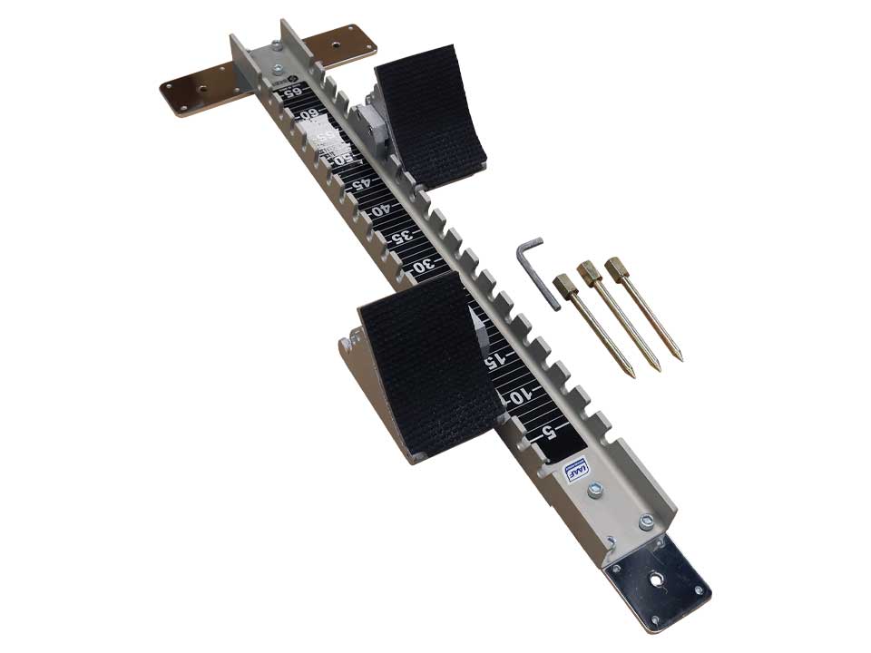 Sodex Sport - Starting block made out of aluminium with 62mm central rail