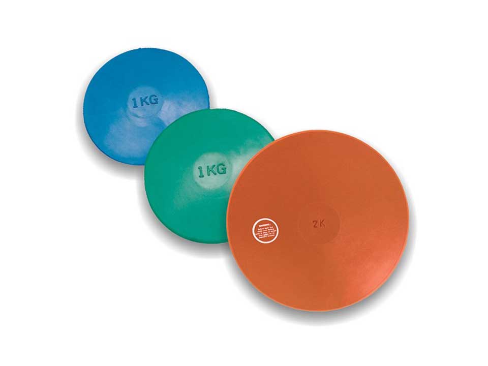 Colorful training discus for indoor use 1.00kg