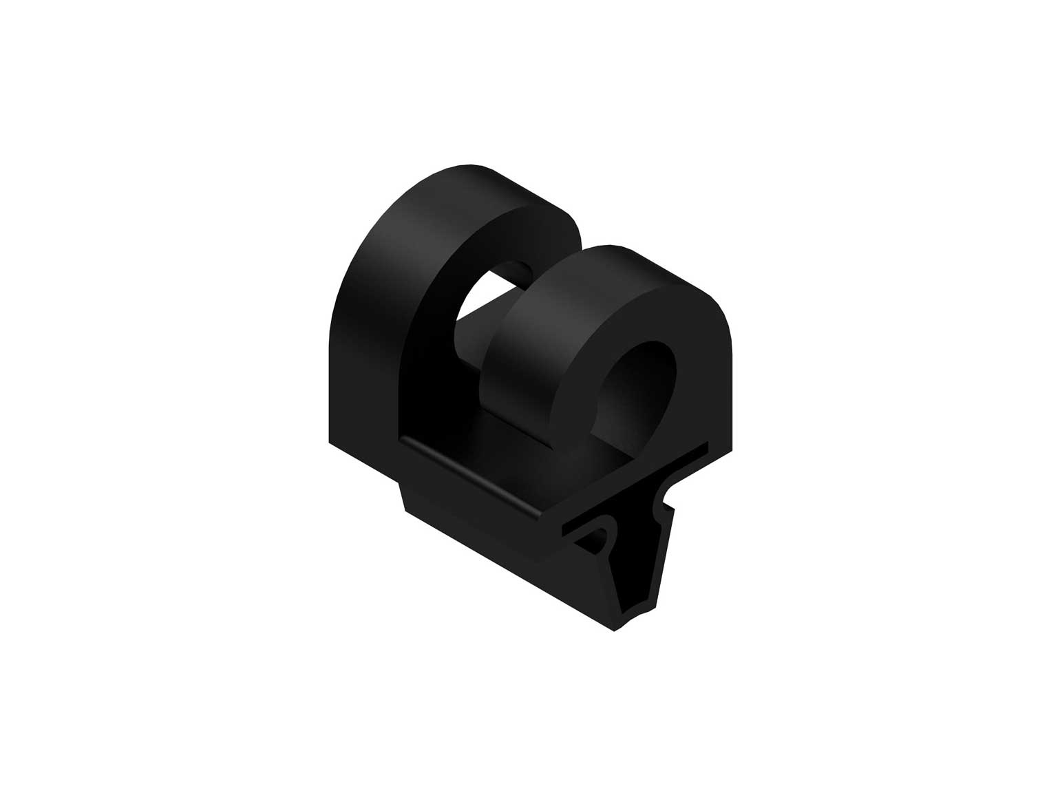 PVC net hook with double fixings, for steel goals