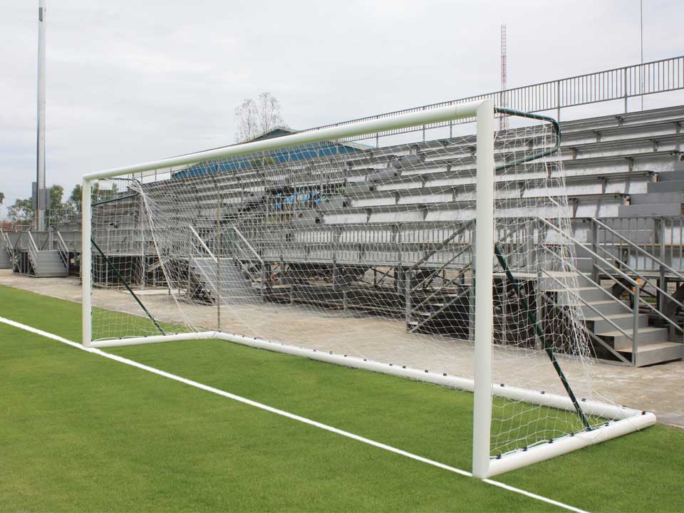 Wheel kit for freestanding football goal