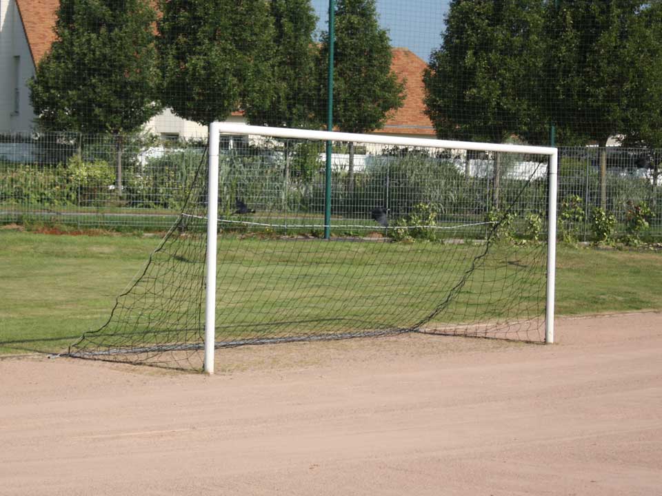 Galvanized Nine-Man Football Goal
