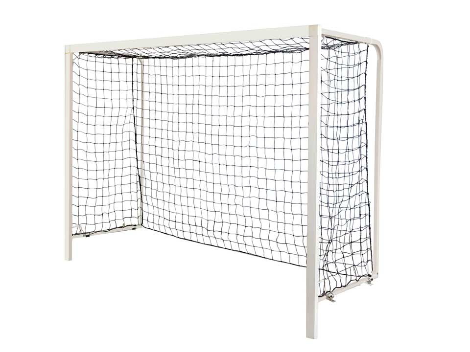 Socketed handball school goals. Dimensions : 2.4m x 1.7m