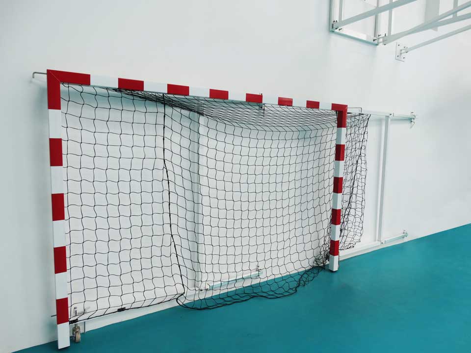 Wall folding handball goals. Standard range. Non fully welded front ...