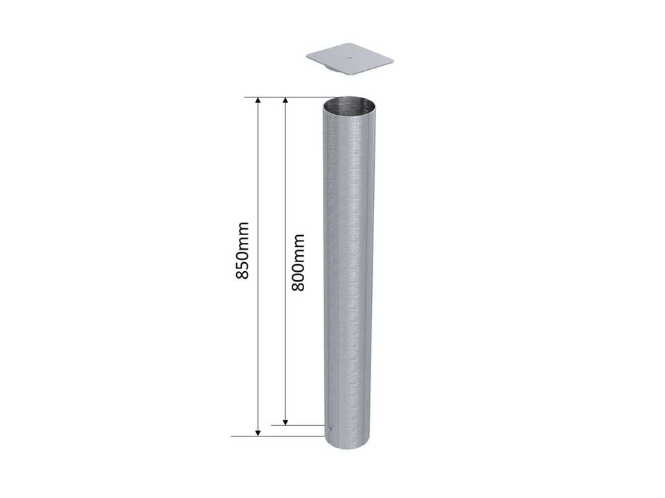 Ground sockets for rugby goal posts, Ø102mm
