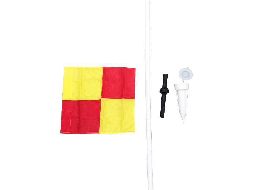Rugby flexible flag post