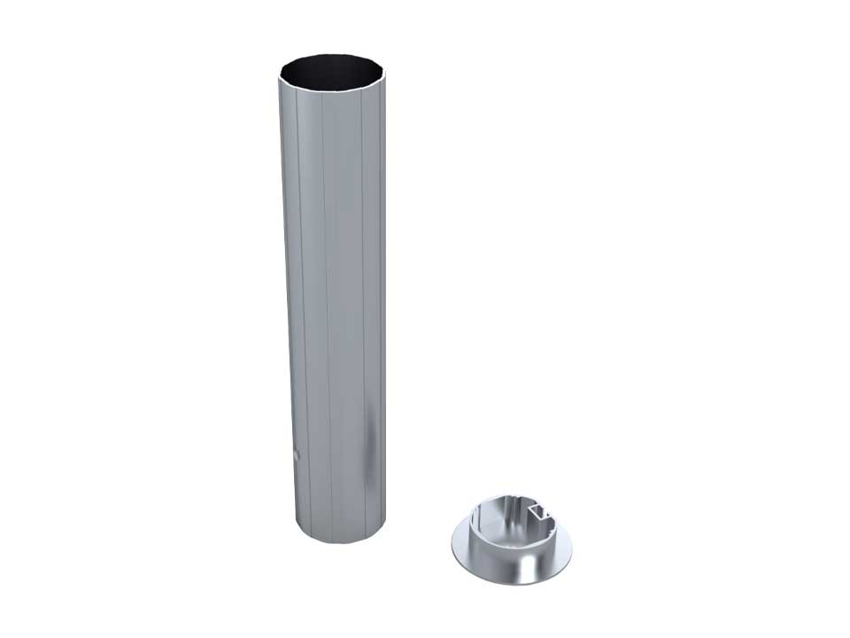 Volleyball central post | Socketed | Aluminium | Sodex Sport