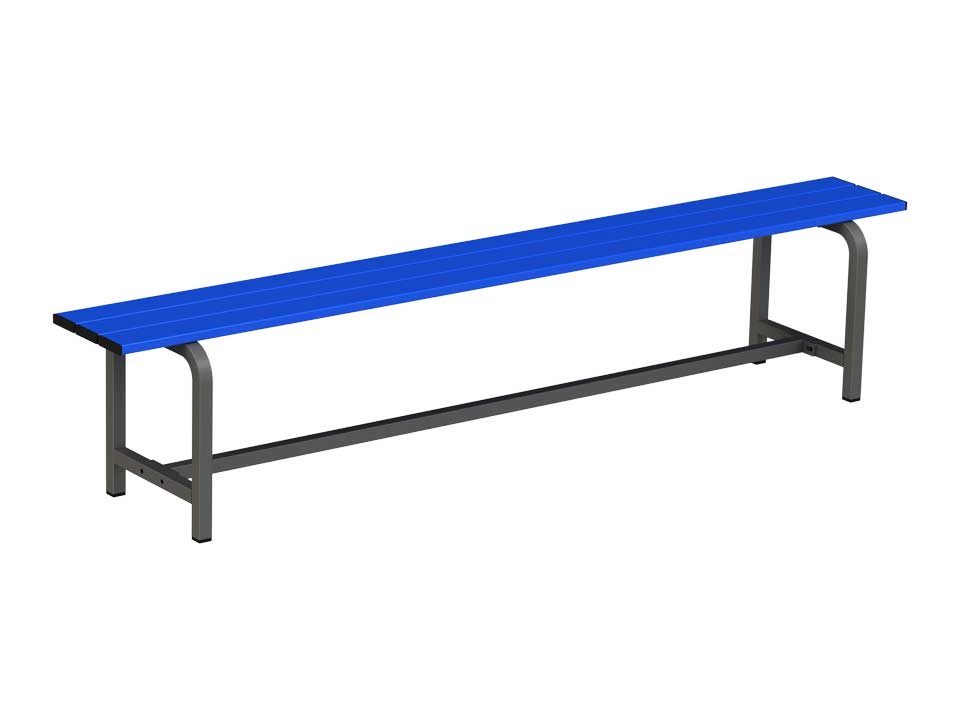 Central bench with backrest