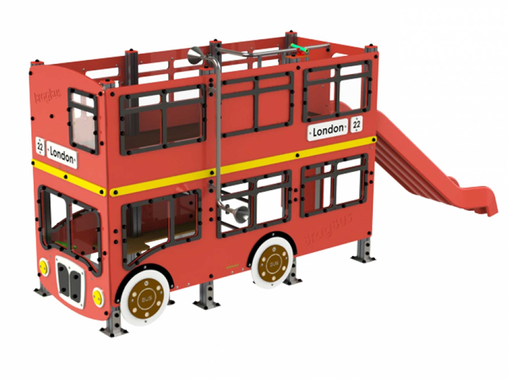 Sodex Sport - London bus play structure with slide