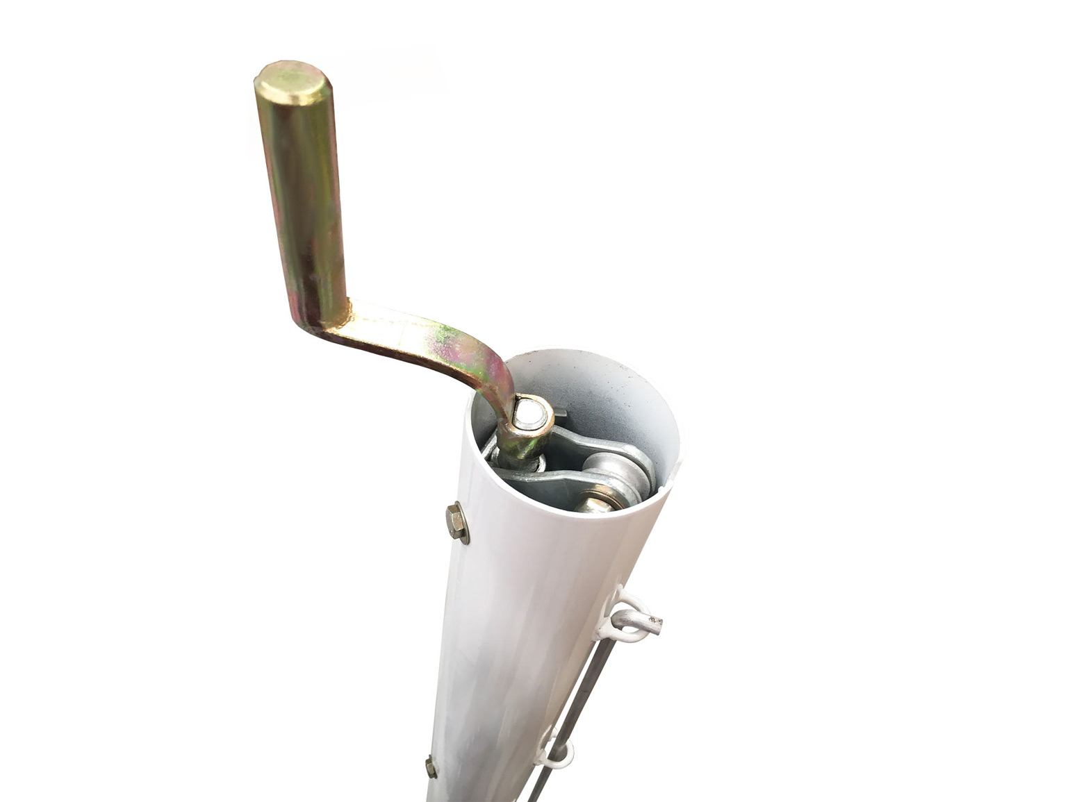 Sodex Sport - Socketed tennis posts in Ø90mm galvanised steel with ...